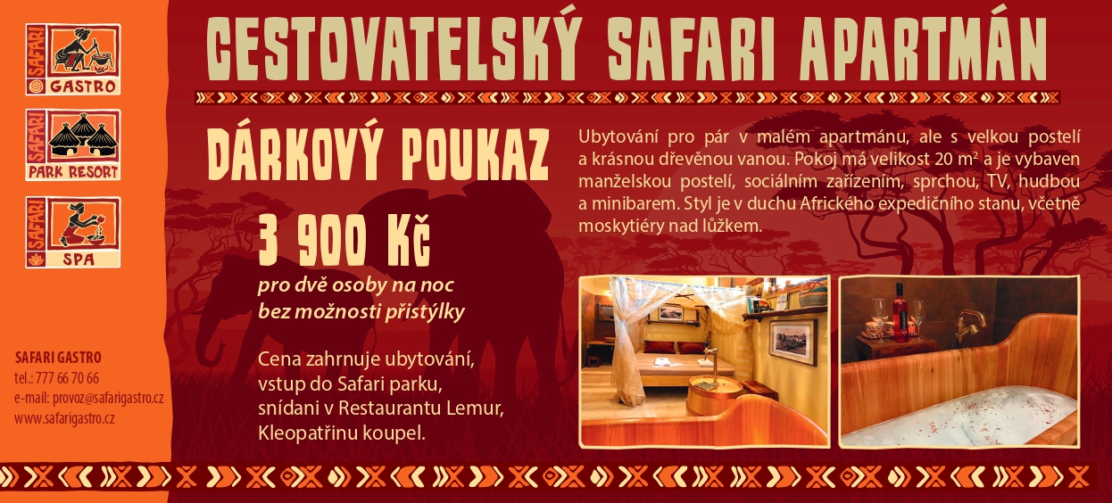 Dárkové poukazy - SAFARI PIVOVAR